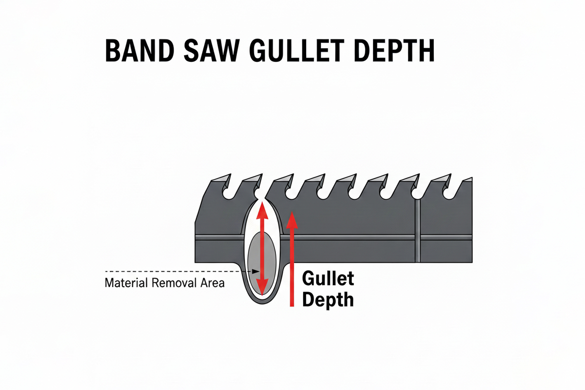Band Saw Gullet Depth | RongFu Glossary