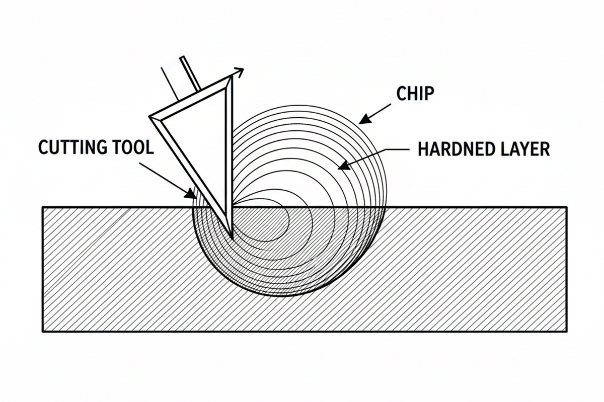 Mill Drill Machine Work Hardening Effect | RongFu Glossary
